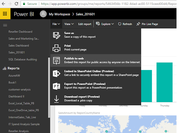 Dinesh's Blog :::: Being Compiled ::::: Embedding a Power BI Report to the Blog (External Web ...