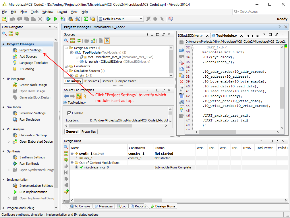 All things electronic: Creating Vivado project with Microblaze MCS IP ...