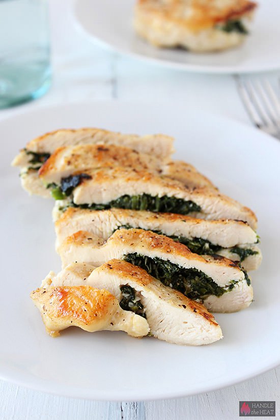 Spinach and Feta Stuffed Chicken - Tracey Wishart | Vegan Easy
