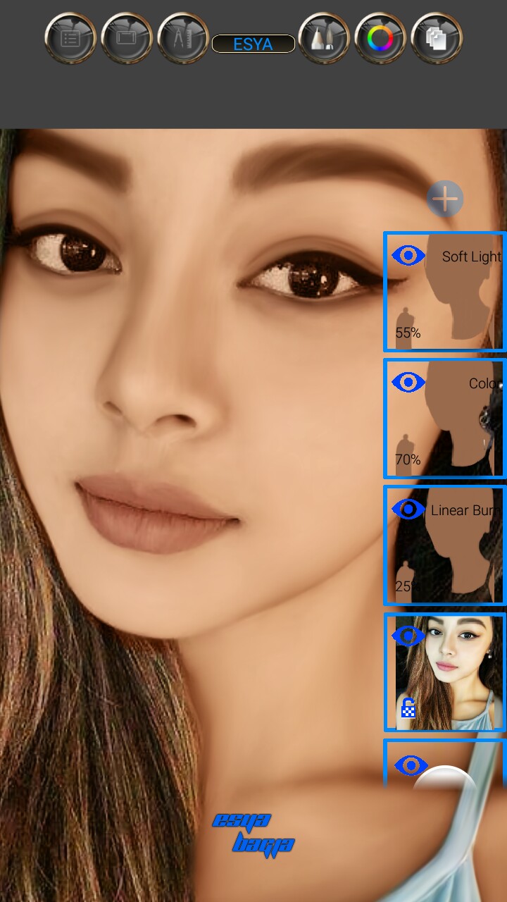 Tutorial Smudge Painting Android Skin Kinclong - Sketchbook