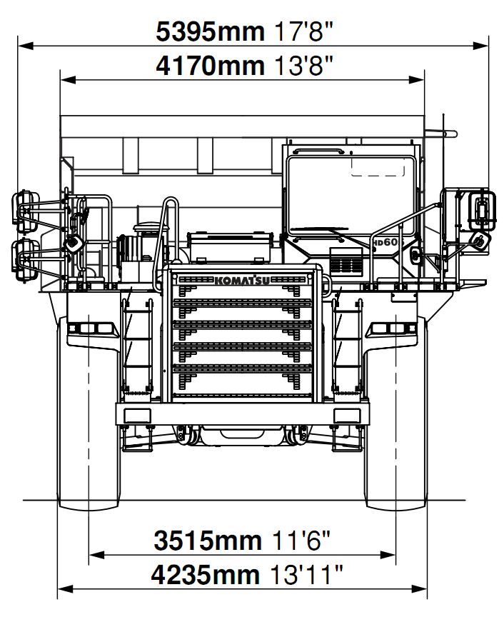 KOMATSU HD605-7R SPECIFICATIONS