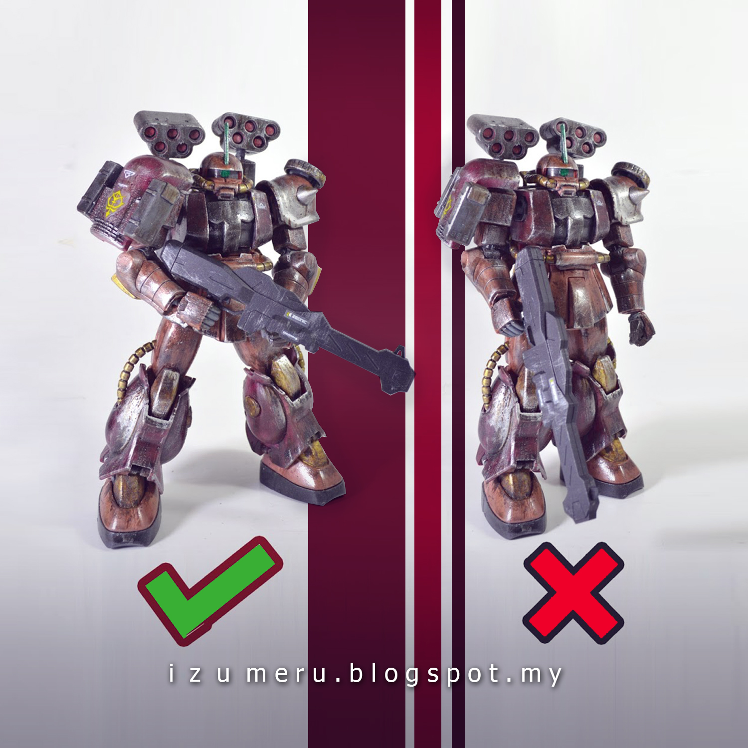 Tutorial: How to Pose Gunpla Izumeru's Style [ZEON] Part 02