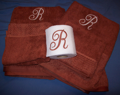 "Go For It" Embroidery: Embroidered Toilet Paper