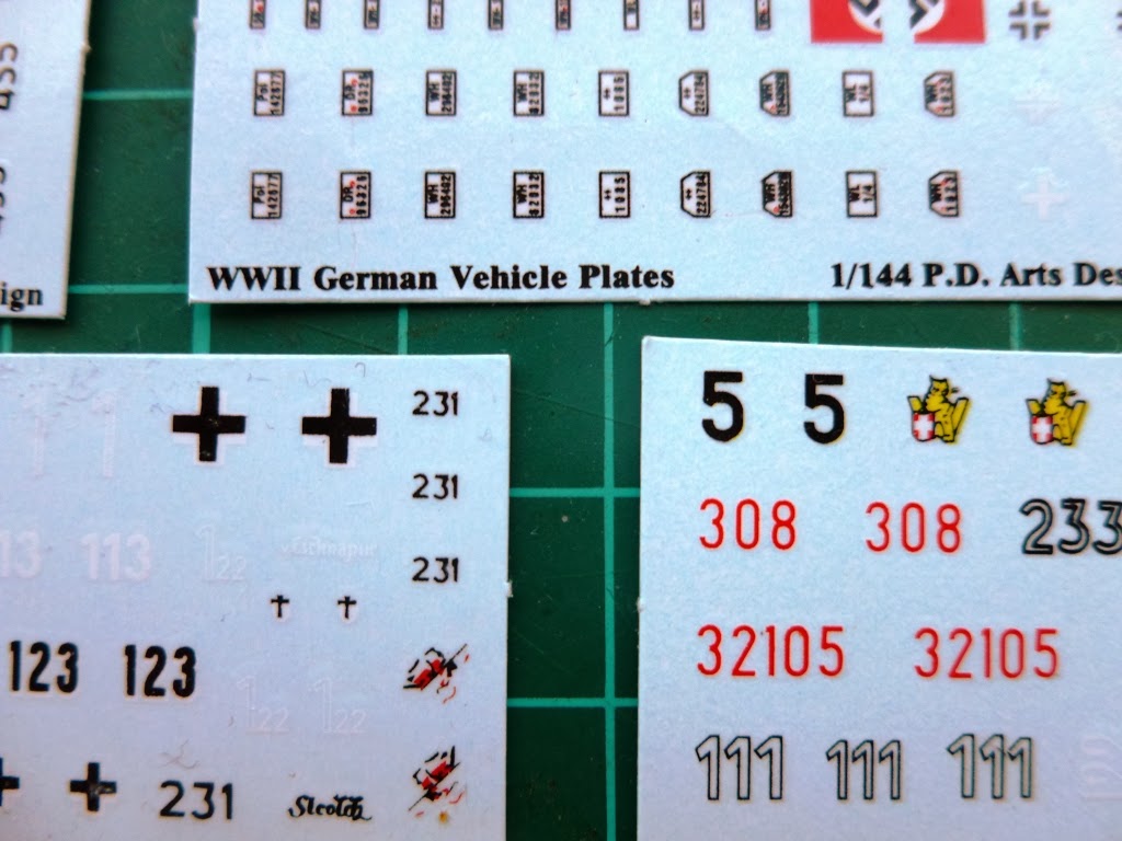 Kampfgruppe 1/144: 1/144 AFV and Vehicle Decals - Panzer Depot
