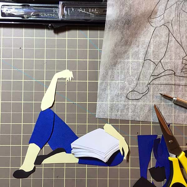 Tickled by the Creative Bug: Paper-Cutting Tips and Daydreaming Girl