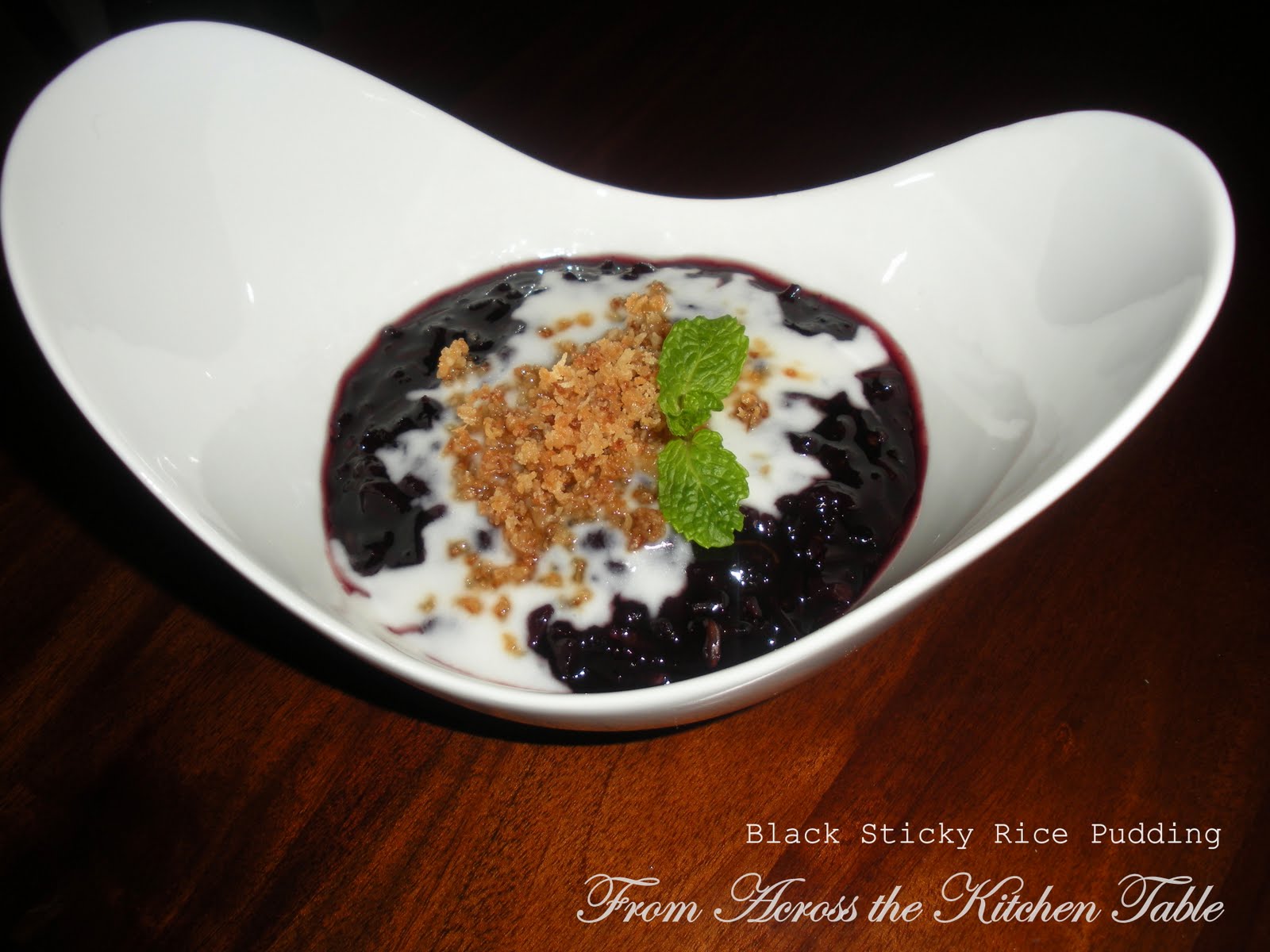 From Across the Kitchen Table: Thai Black Sticky Rice Pudding with ...