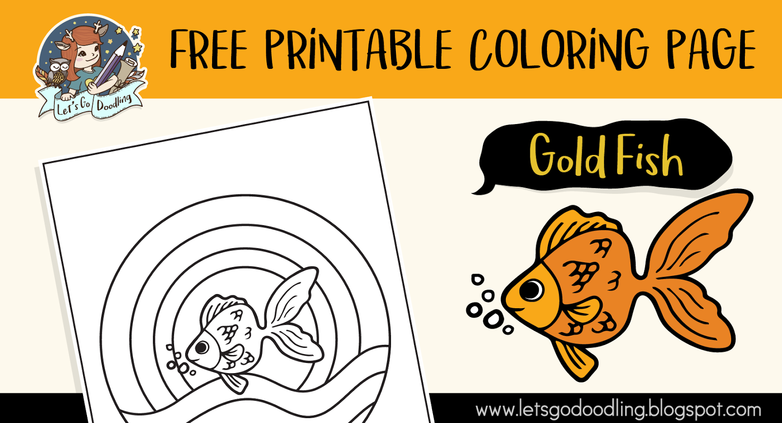 How To Draw Gold Fish - Easy Step By Step Drawing Tutorial