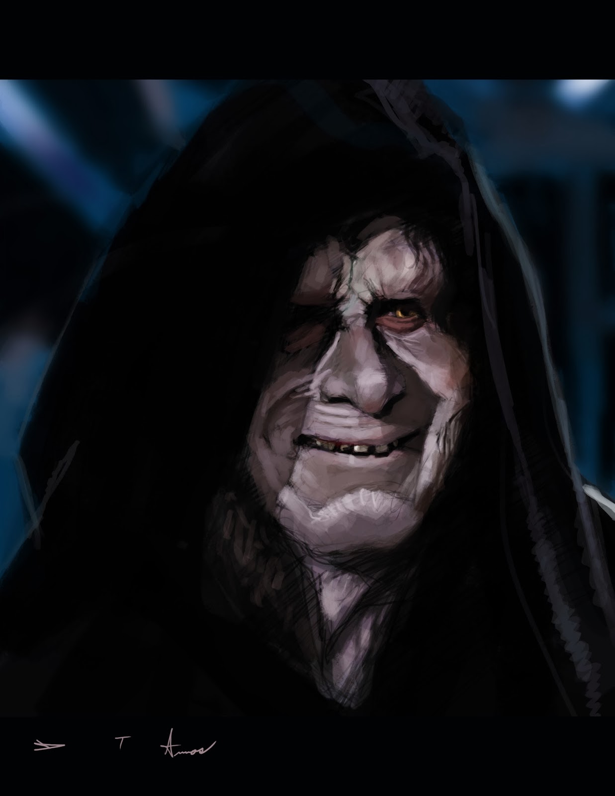 Devonne Amos: Star Wars sketch paintings