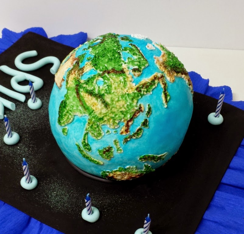 REGINA - TARTAS CON ARTE: Tarta Planeta Tierra