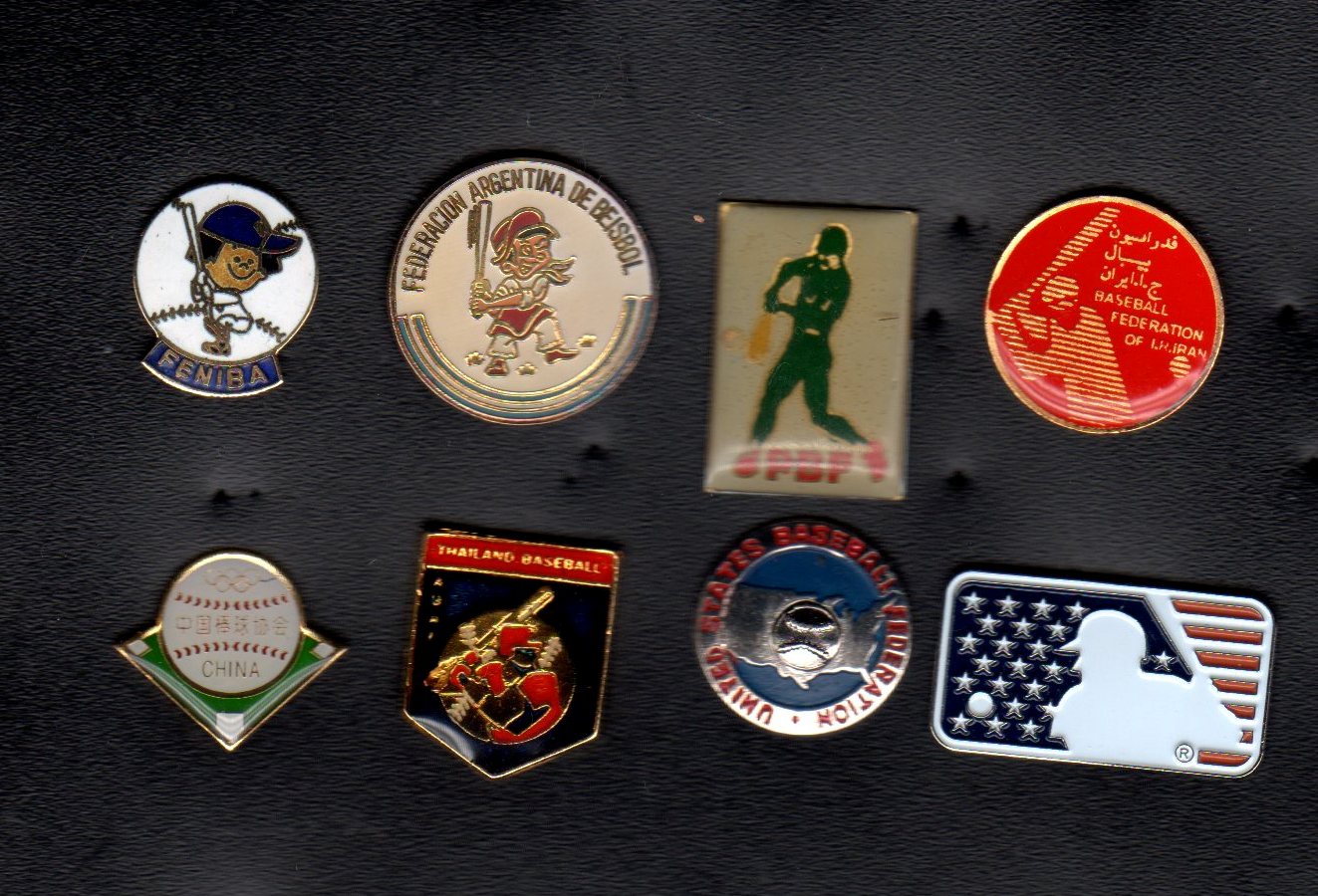 baseball pin collection display collecting : baseball federation pins ...