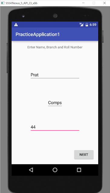 To Develop App demonstrating transfer of Data between multiple ...