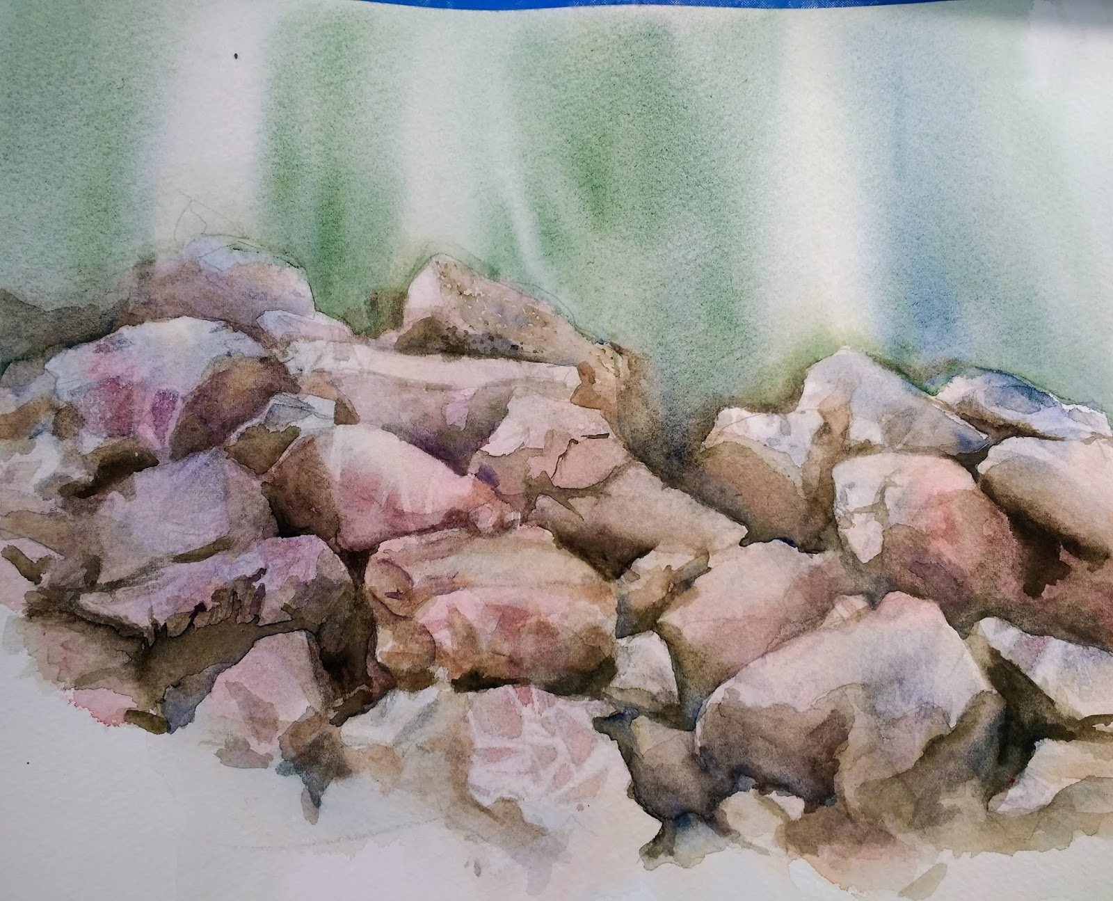 Chris Campbell Watercolors: PAINTING ROCKS IN WATERCOLOR
