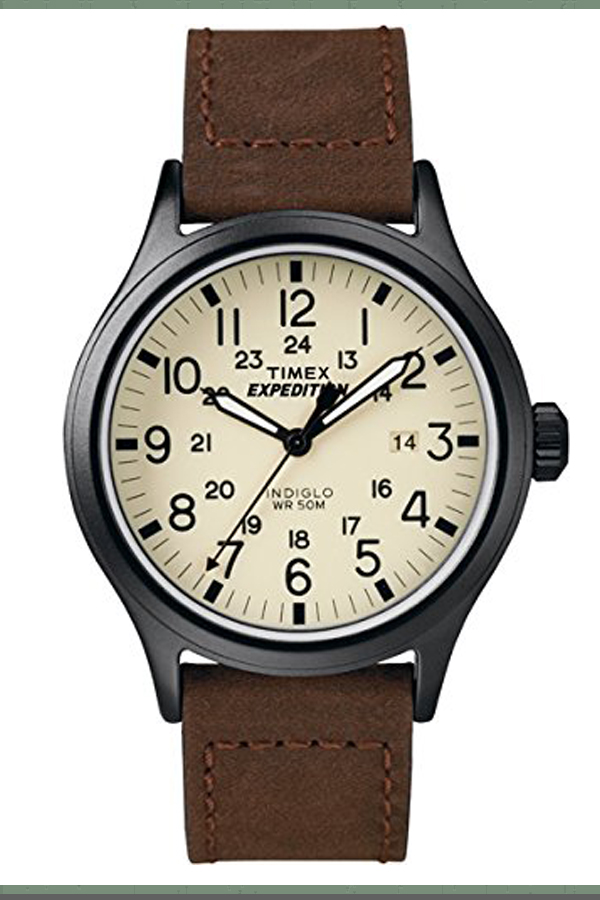 timex expedition leather strap