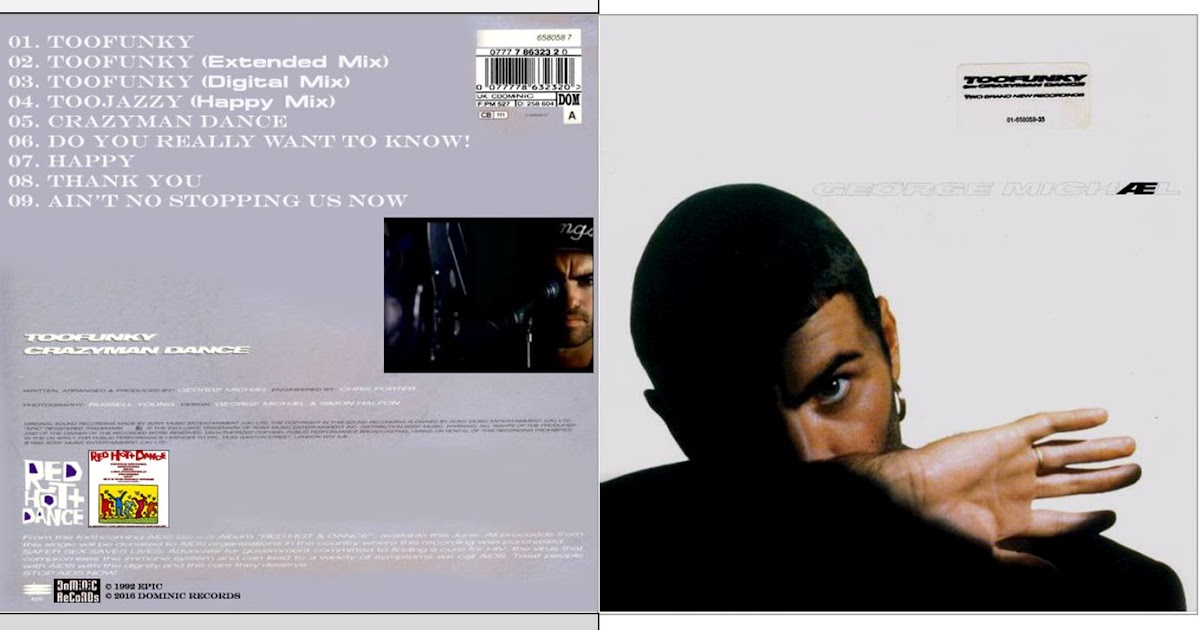 MUSICOLLECTION: GEORGE MICHAEL - TooFunky - CDSINGLE - 1992 - 2016