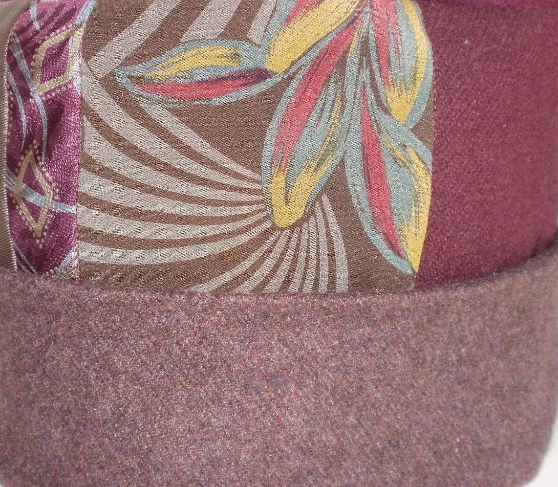 Sarah H. Jackson, Textile Artist: Vintage Ties & Recycled Wool Hats