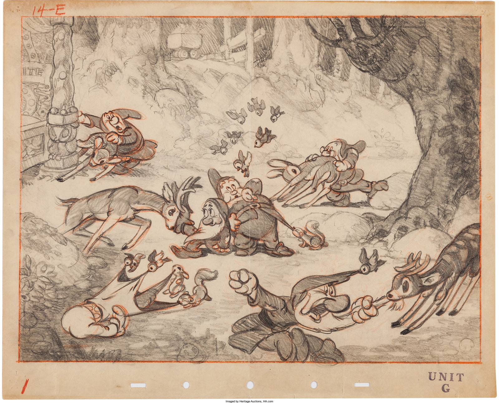 Filmic Light - Snow White Archive: Early Concept Drawings - Forest Animals