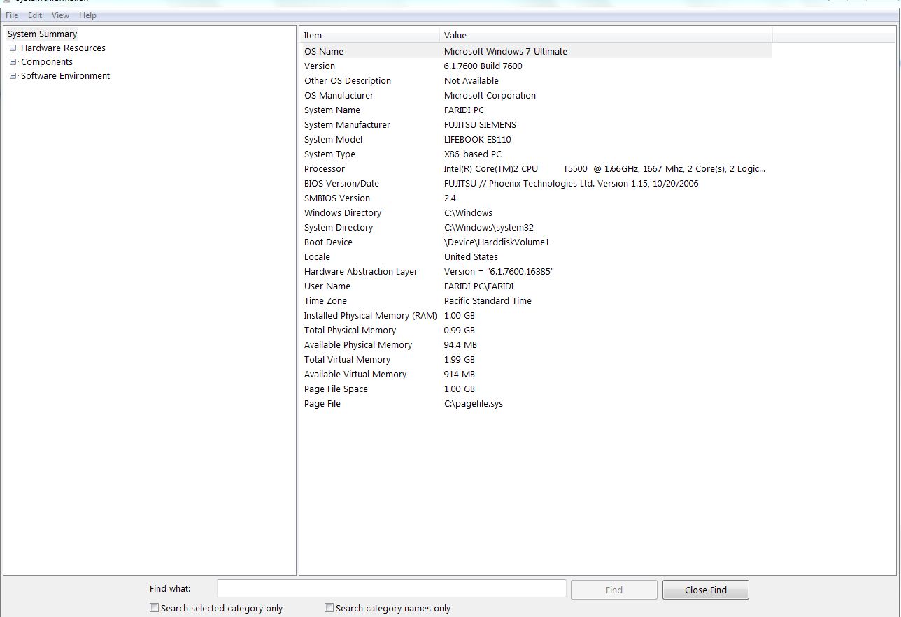 how to check system information | MY INSUFFICIENT KNOWLEDGE