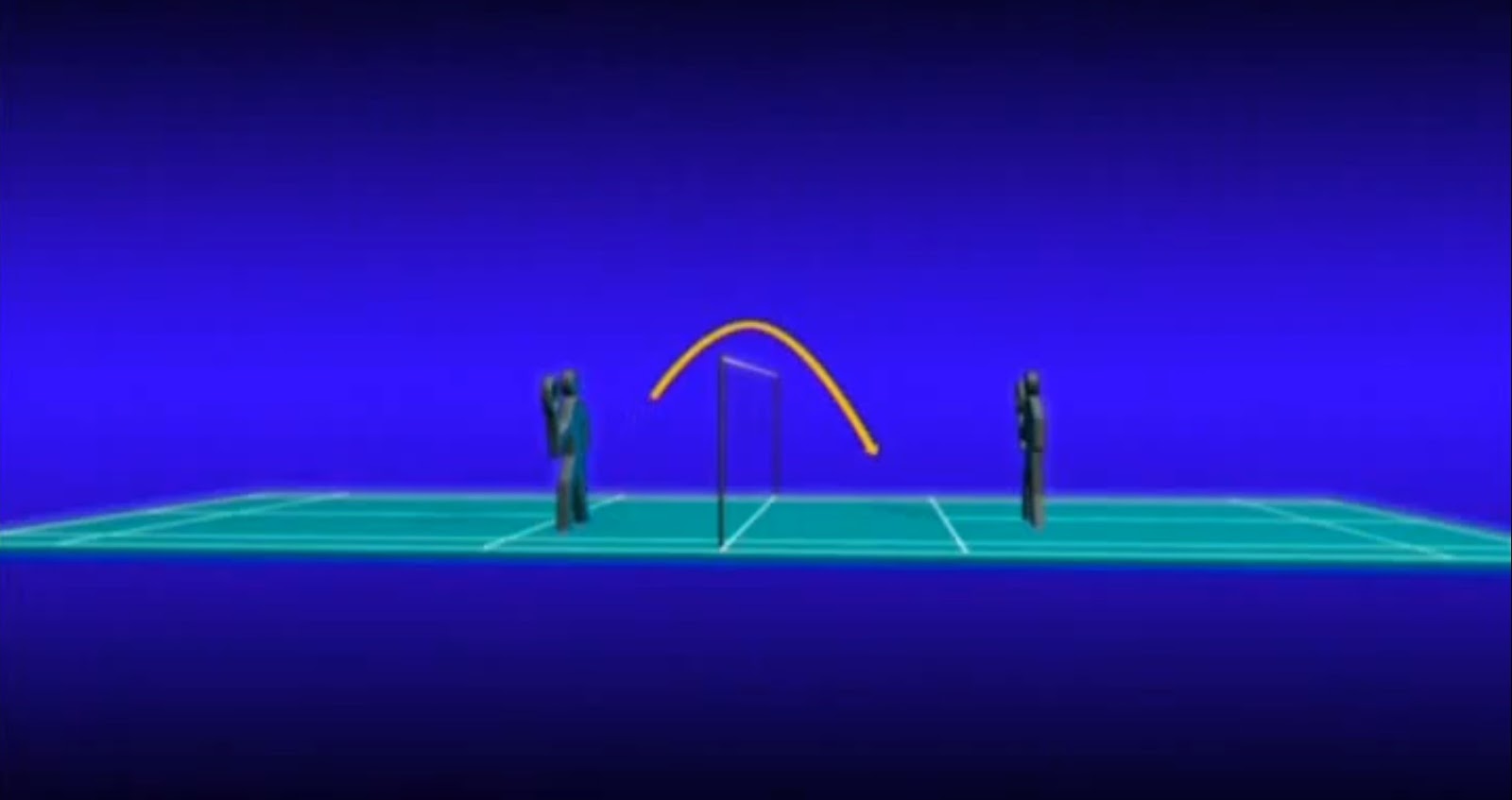 Badminton Projectile Motion: Net Shot