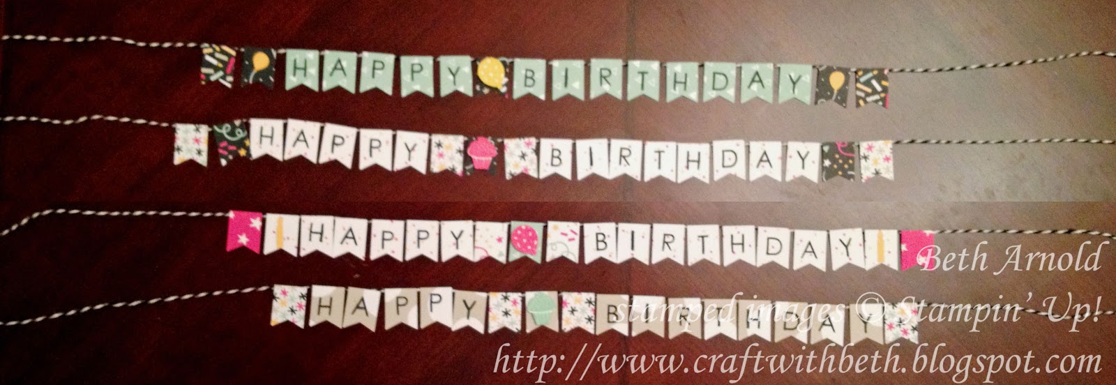 Craft with Beth: Mini Birthday Banners