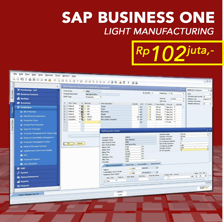 SAP Business One from BeOne Solution: SAP B1 Light Manufacturing