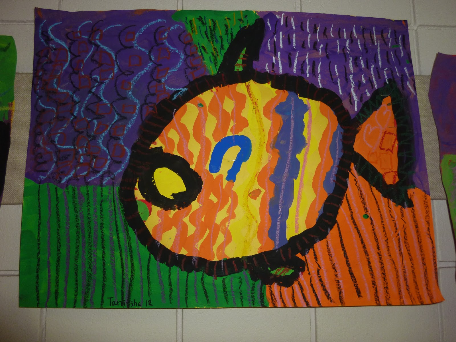 Mrs. Werner's Art Room: 1st Grade Painted Fish