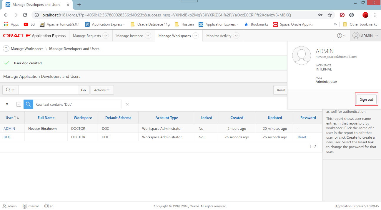 خطـــوات سهلـــة لإنشــاء مشـــروع جديـــد Oracle Developer Project Tasks 4 Create Oracle Apex
