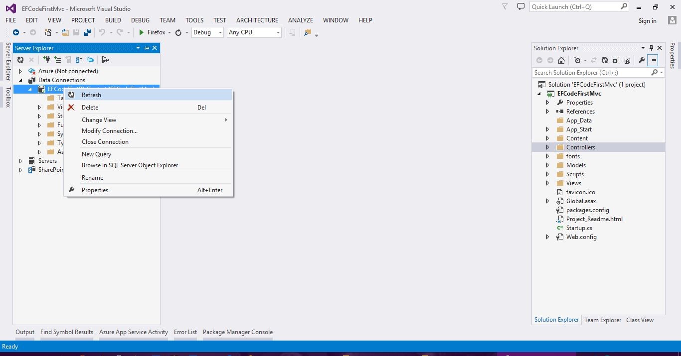 Aspnet Mvc5 Entity Framework Simple Code First Database Approach Asmas Blog