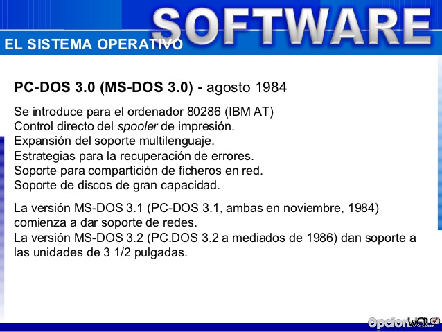 MS DOS: Versiones