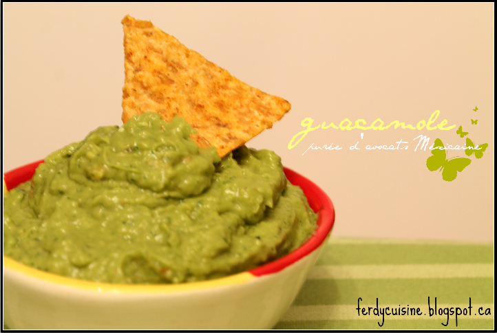 Le blog culinaire d'une débutante: Guacamole, la purée d'avocats Méxicaine