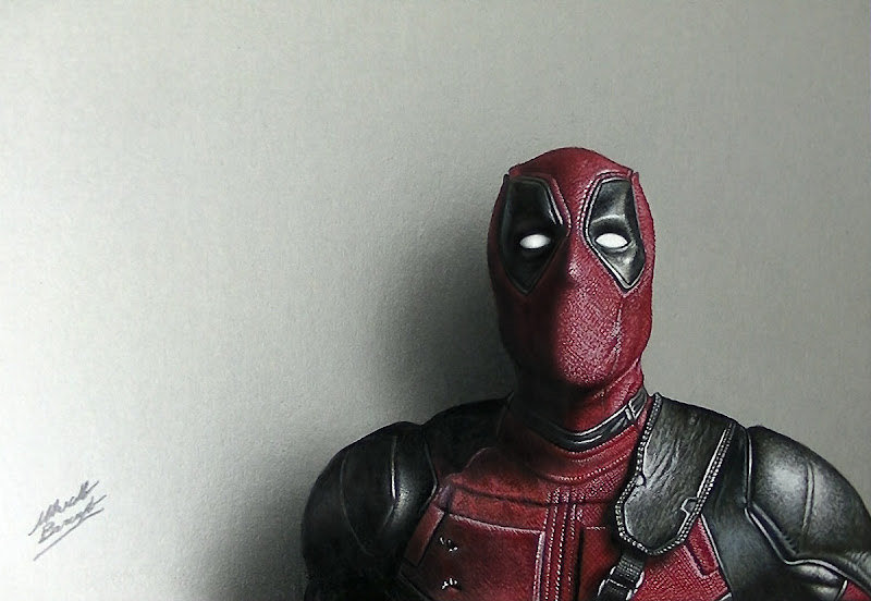 Deadpool - drawing - Marcello Barenghi