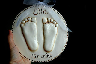 TheBabyHandprintCompany: Hand And Footprint Ceramic Plaques For Any Home