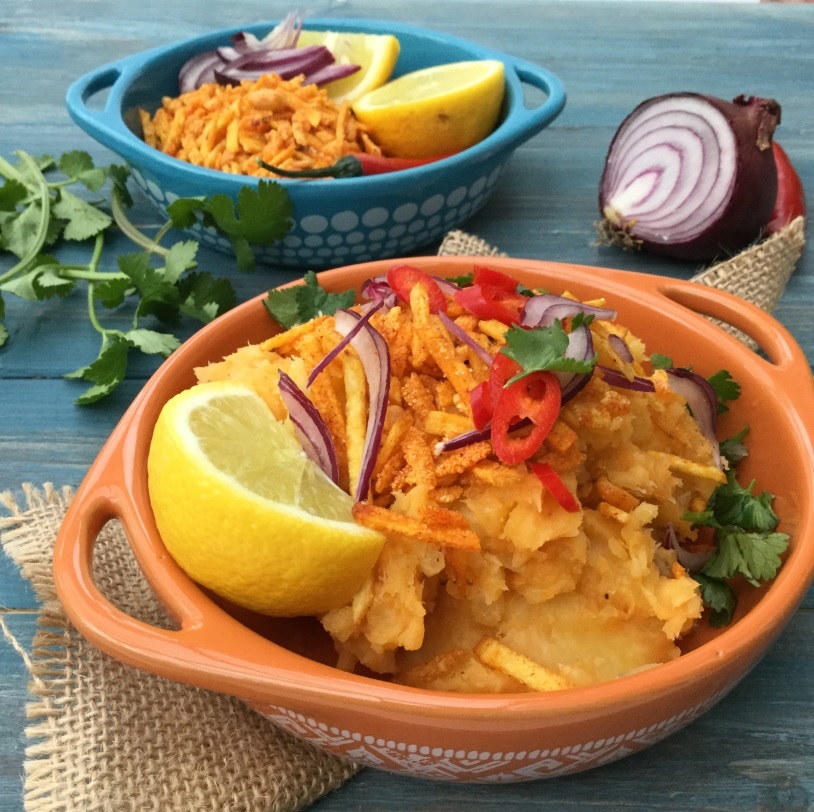 Matoke Bhel- East African street food | simply.food