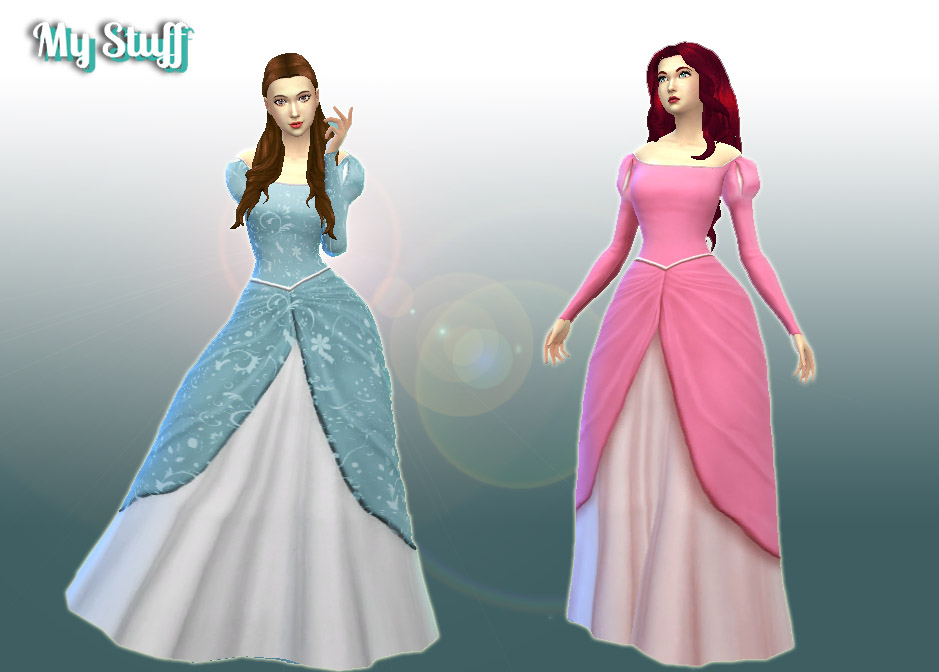 My Sims 4 Blog Ariel Dress By Kiara24 my-sims-4-blog-ariel-dress-by-kiara24