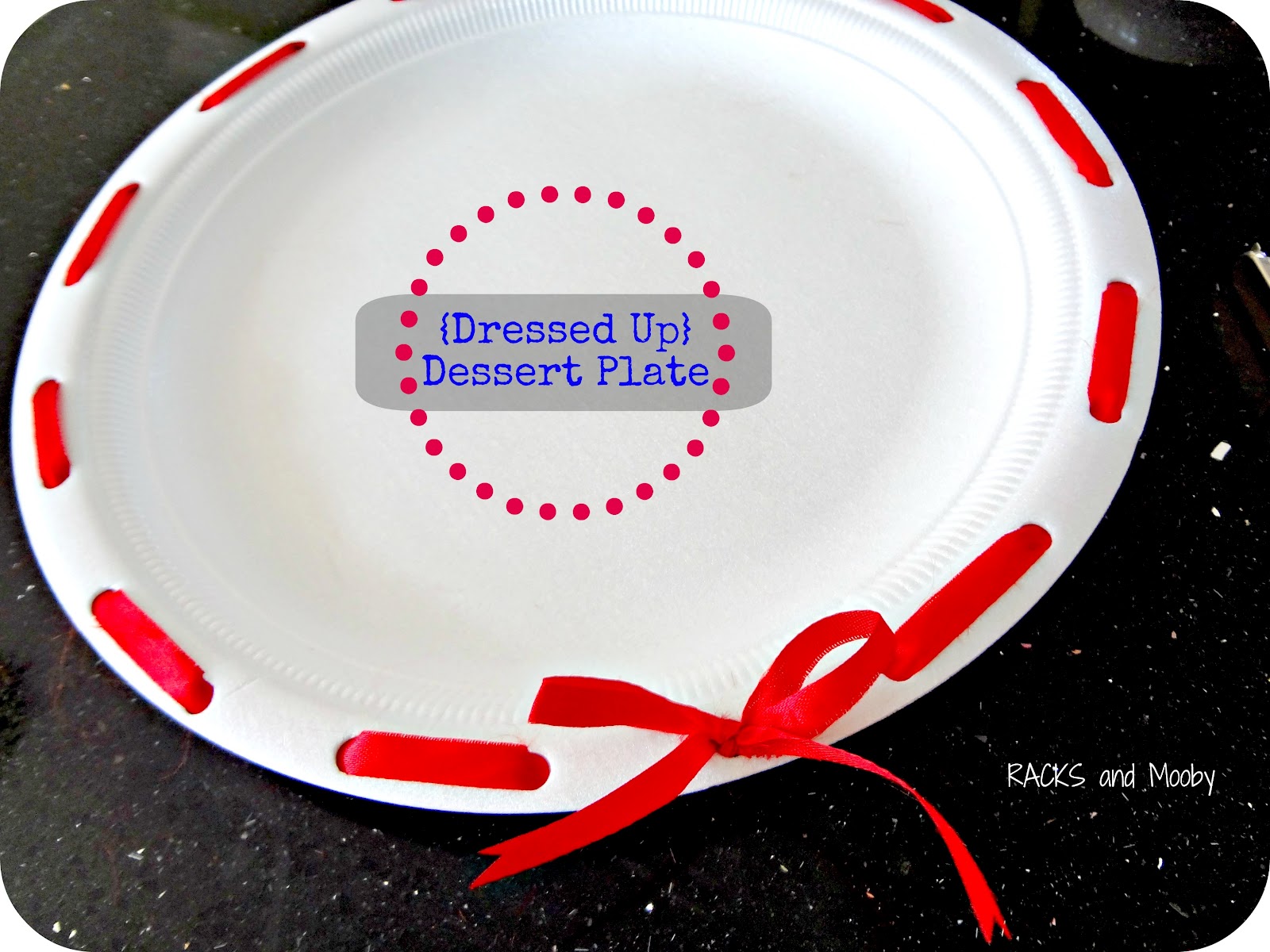 RACKS and Mooby: How to {frugally} Dress up a Dessert Plate