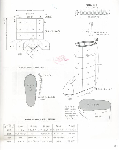Como hacer botas tejidas ~ Solountip.com