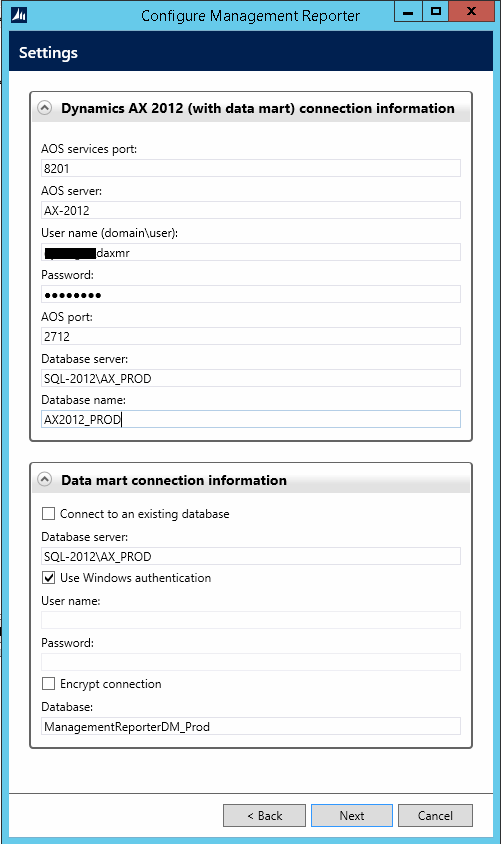 Yet Another Dynamics Ax Blog Installing Management Reporter 2012 For Ax2012