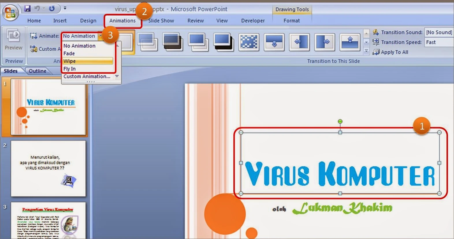 Cara Membuat Video Di Ppt Tulisan Bergerak Bisa Terbuka Keterangan - Udin Blog