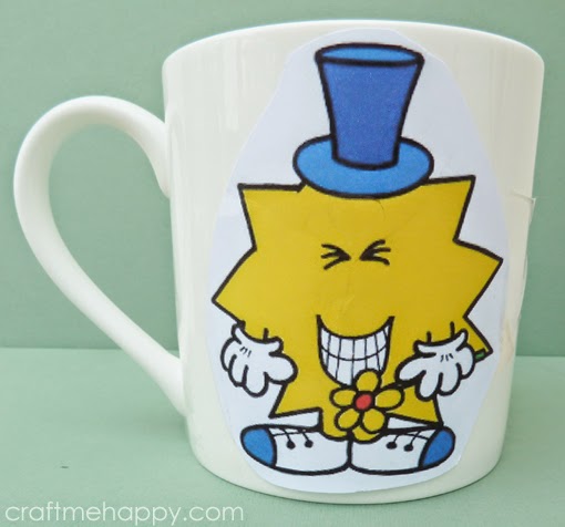 Make your own unofficial Mr Man Mug. OR...The Big Pinterest Sharpie ...