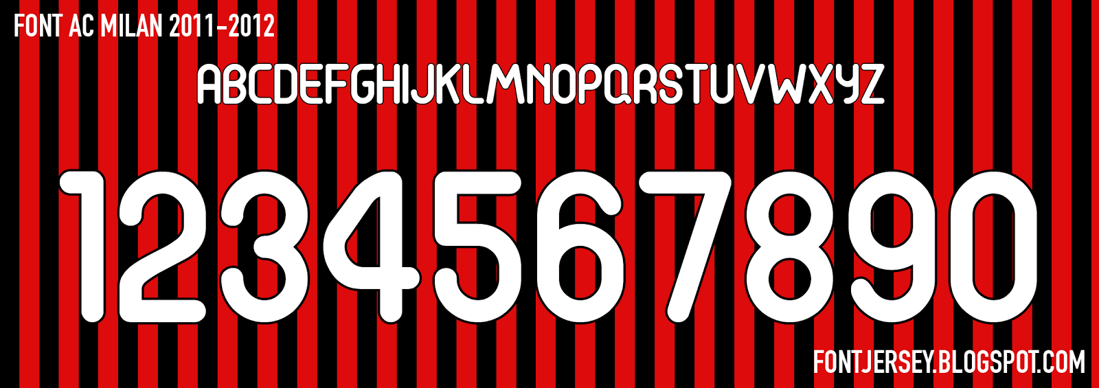 Font Football of Jersey