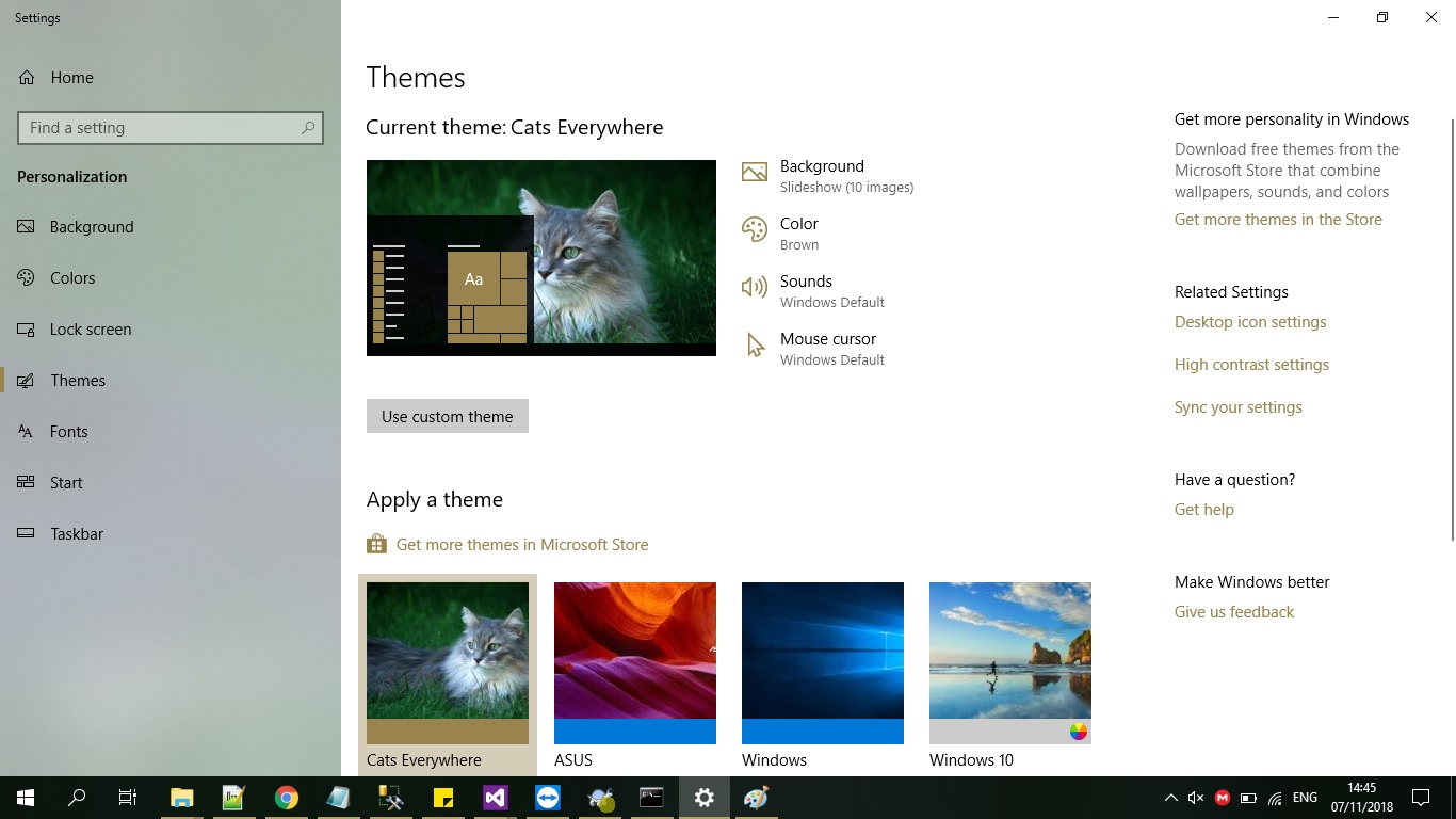 Windows 10 Dengan Tema Kucing ~ Yudha's World