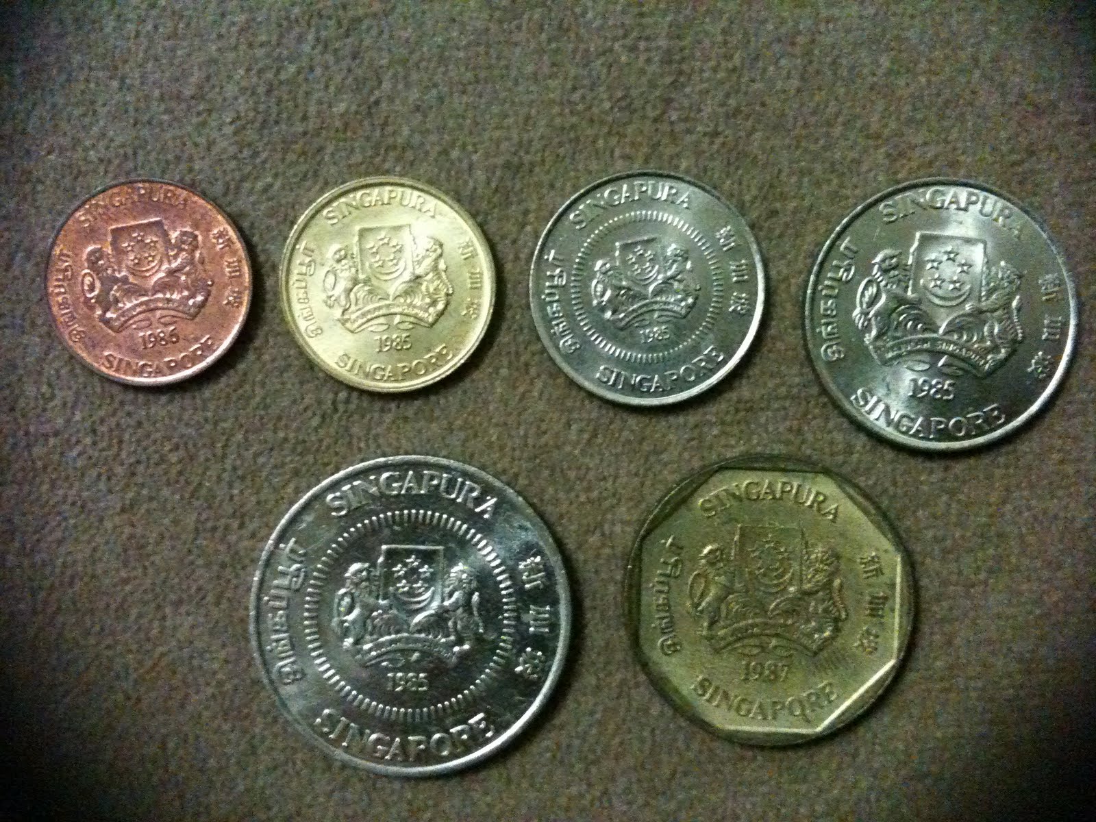 SG PASTIME | Singapore Favourite Pastime Blog: Singapore (SGD) - coins