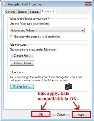 Fizgraphic: Tutorial Komputer - Tukar Icon Comel Di Folder Laptop