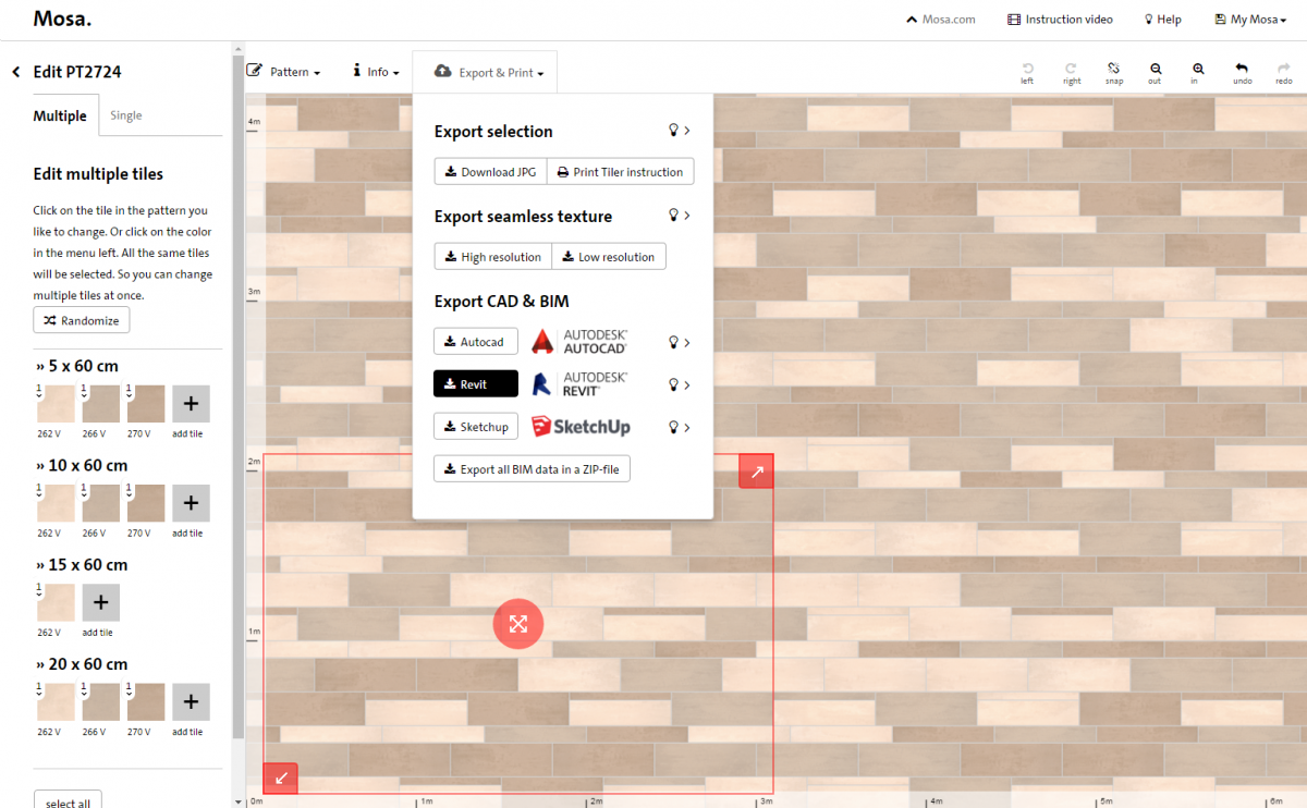 Revit Add-Ons: Free Mosa Converter – Import from the Mosa Pattern Generator