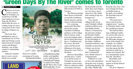 Michael Anthony’s Green Days By The River is now a film and it shows ...