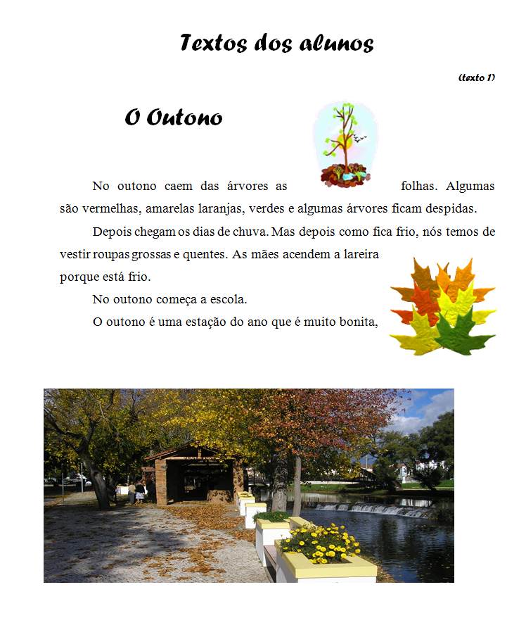 Plano de aula pronto sobre o outono - trabalhando textos e atividades ...