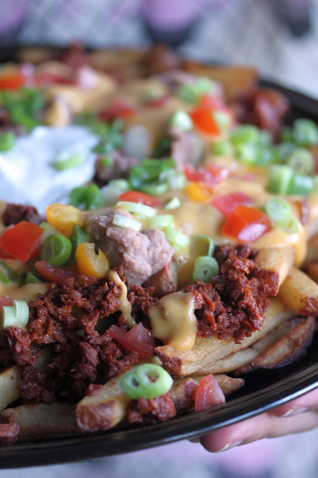 Vegan Fries Supreme - Taco Bell Veganized | Kitchen Grrrls.