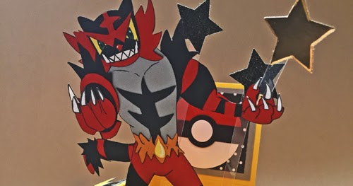 Porch Swing Creations: Pokemon Incineroar Card in a Box