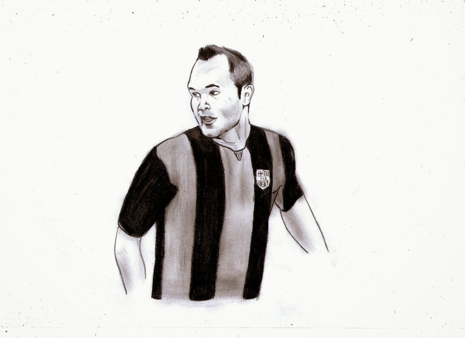 GuuhDesenhos: Como desenhar Andrés Iniesta - Como dibujar Andrés Iniesta