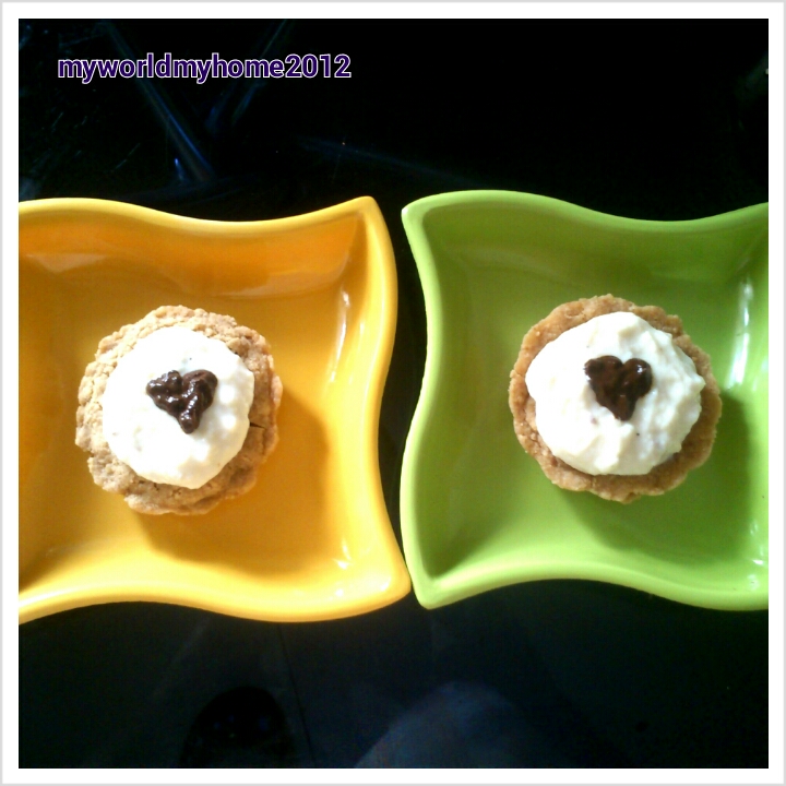 All about my world...: Milk Cream - Biscuit Mini Pie