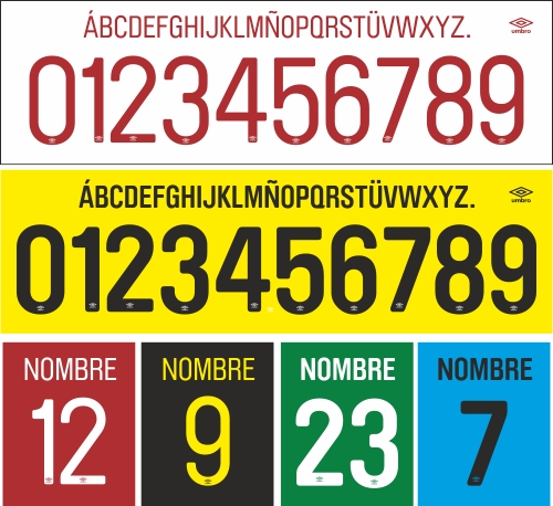 Umbro 2011-2015 font